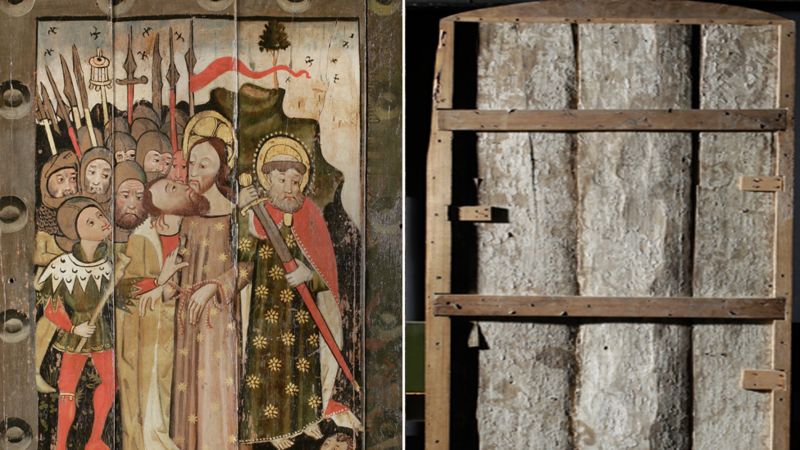 'Rare' Judas medieval panel painting 'was recycled in Reformation ...
