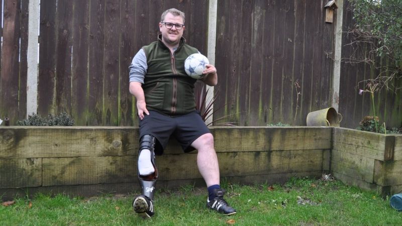Disabled football coach recalls 'upsetting' rejection as child - BBC News