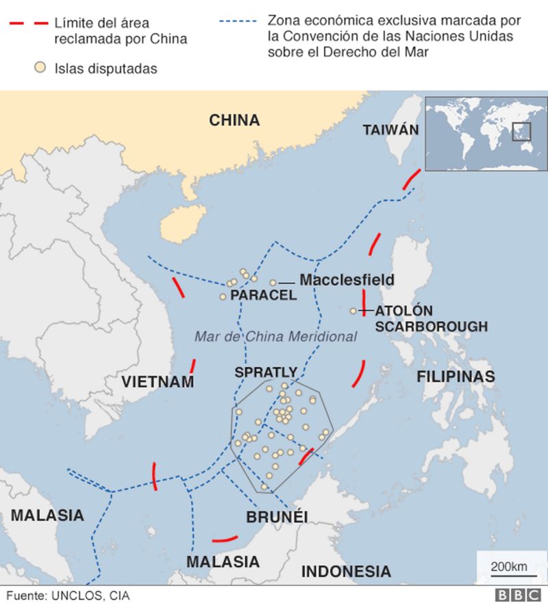 Disputa en el mar de China Meridional: los avances de Pekín en las ...