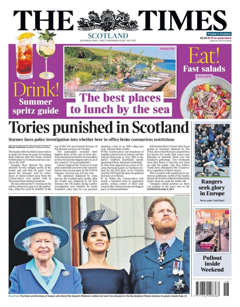 Scotland's papers: SNP celebrate election win and Tories count losses ...