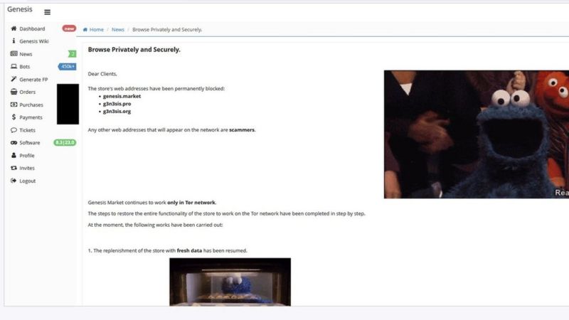 Hacker marketplace still active despite police 'takedown' claim - BBC News