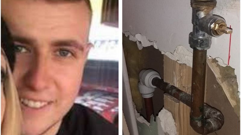 Fraudulent plumber's work 'a disgrace' - BBC News