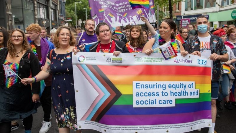 Nottinghamshire Pride event attended by thousands - BBC News
