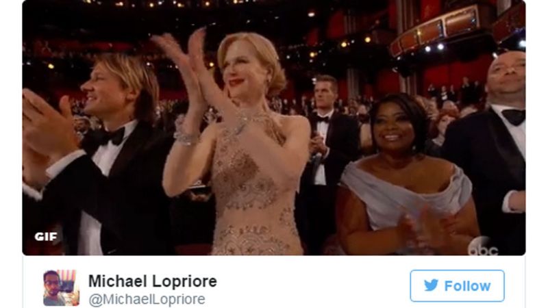 Kidman explains her Oscars 'seal hands' clapping - BBC News