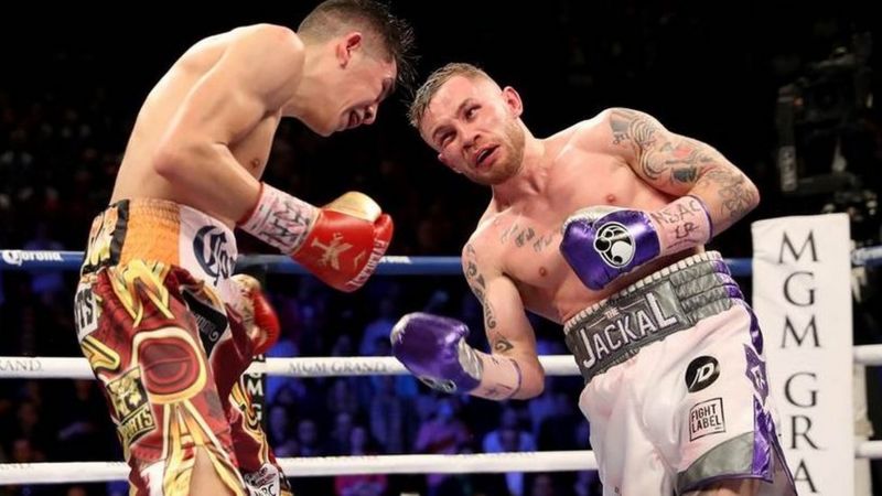 Carl Frampton in Las Vegas: Images from the world title fight - BBC News