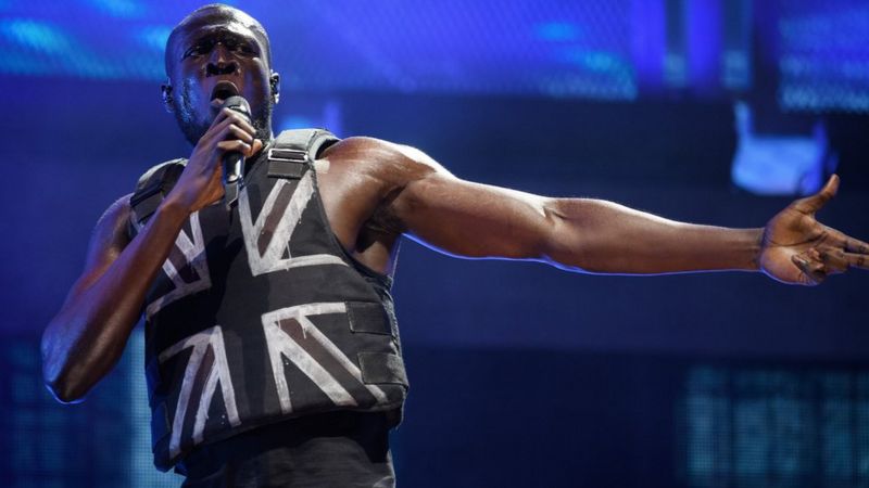 Behind the scenes of Stormzy's Glastonbury set - BBC News