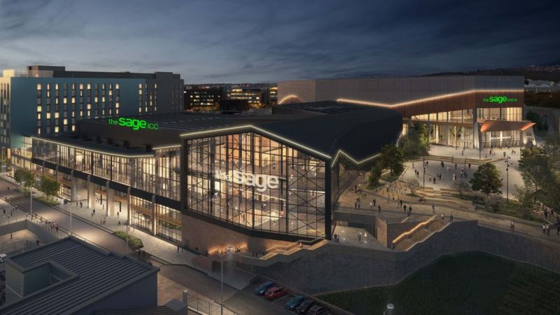 Sage Gateshead renamed Glasshouse International Centre for Music - BBC News
