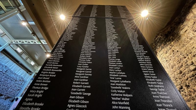 Colchester Castle's tribute to those accused of witchcraft - BBC News