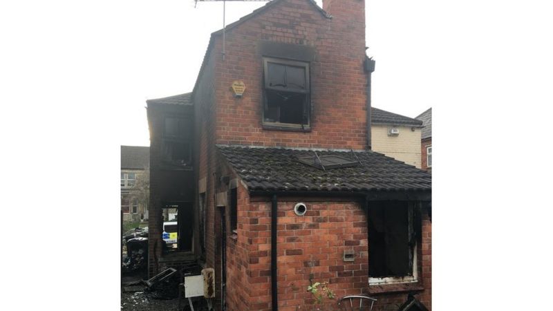 Two Arrested After Serious Trowbridge House Fire Bbc News