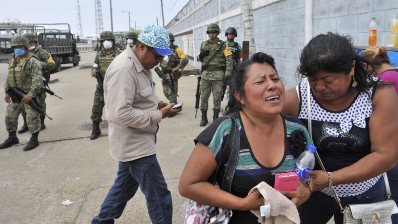 Mexico explosion: Families demand answers over deadly blast - BBC News