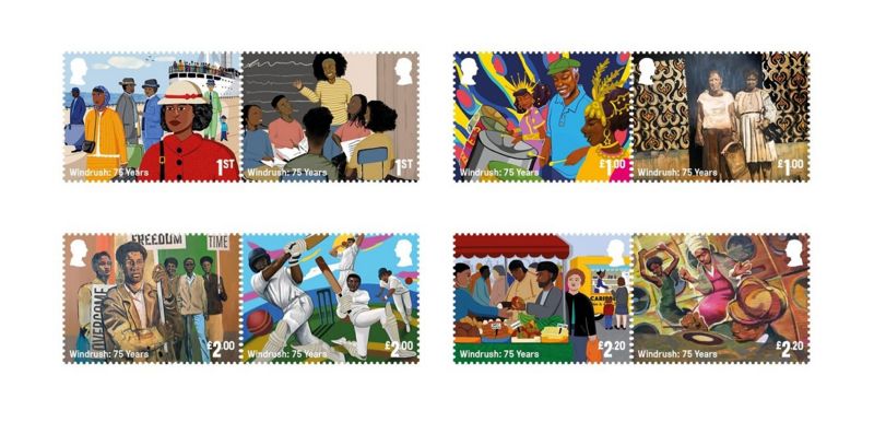 Windrush Generation: New stamps to celebrate 75 years since arrival of ...