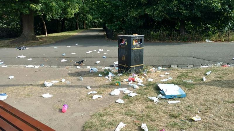 'No clean city': One woman's mission to clean up Glasgow - BBC News