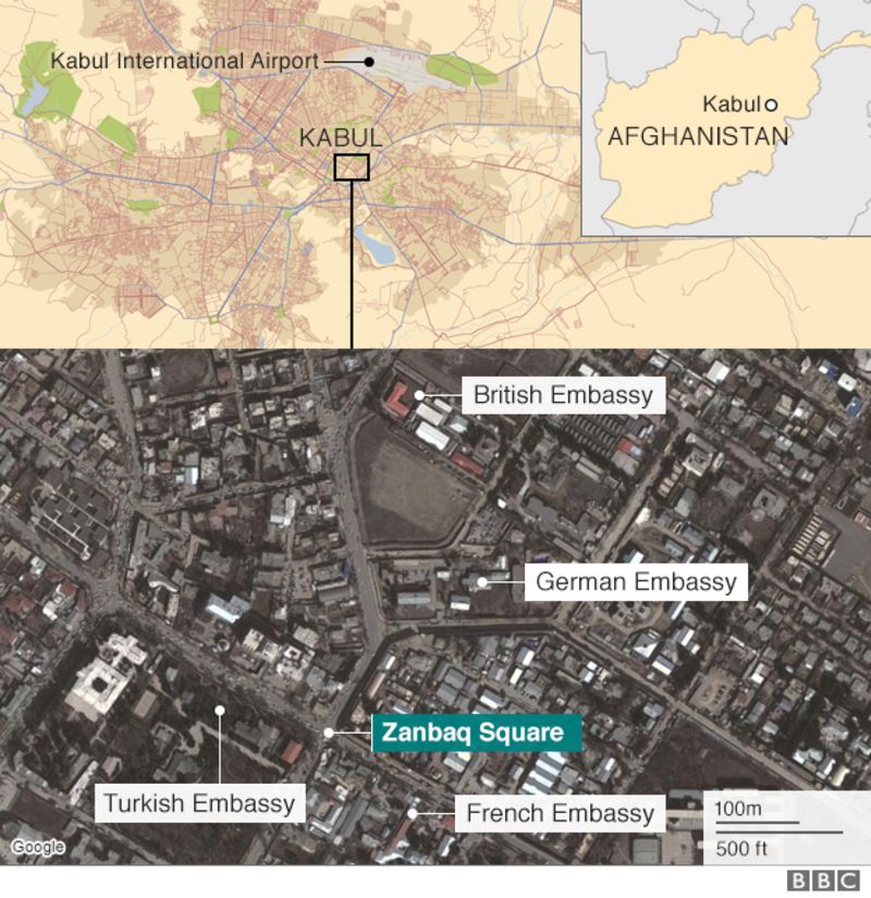 Kabul bomb: Diplomatic zone attack kills dozens - BBC News