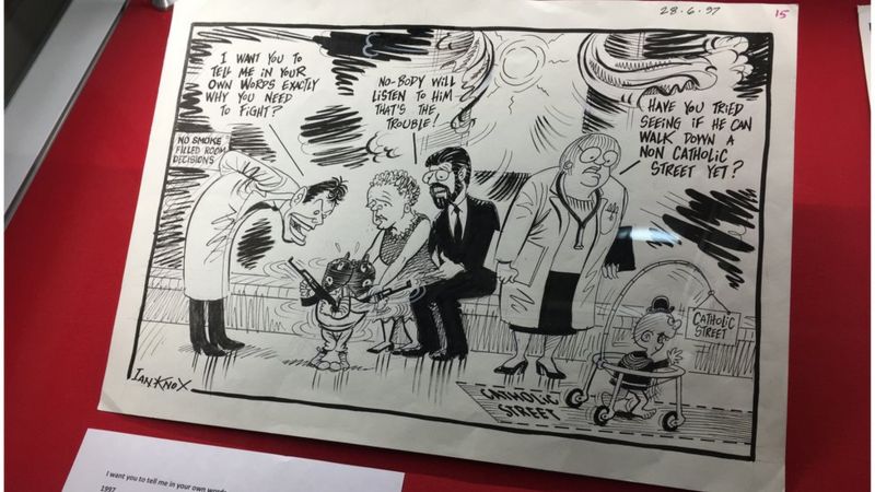 Political cartoons draw Northern Ireland's history - BBC News
