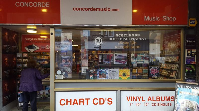 Scotland's oldest indie record shop comes 'full circle' - BBC News