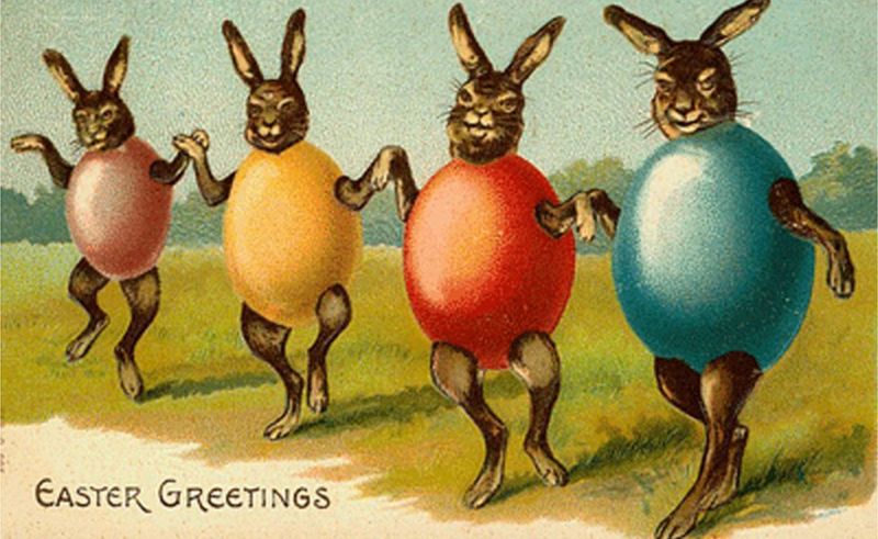 The odd world of Victorian Easter cards - BBC News