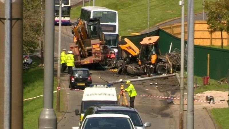 Farmer jailed after man crushed in digger crash - BBC News