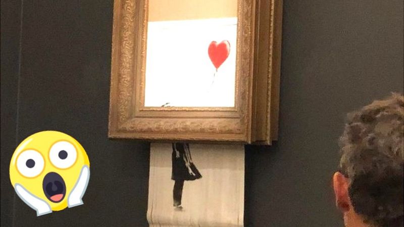 Banksy shows off new artwork in Venice - BBC Newsround