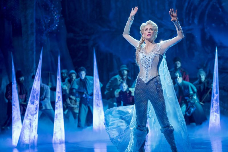 Thrills and chills at Broadway's Frozen musical - BBC News
