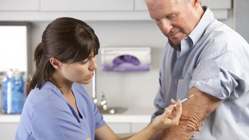 Flu jabs 'more effective in morning' - BBC News