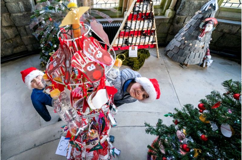 In pictures: Scotland's amazing Christmas trees - BBC News