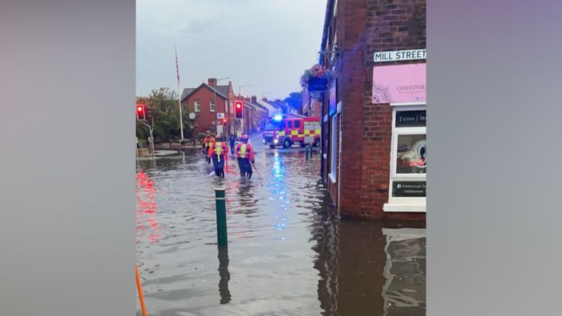 Lancashire family 'lost everything' in sudden heavy rainstorm - BBC News