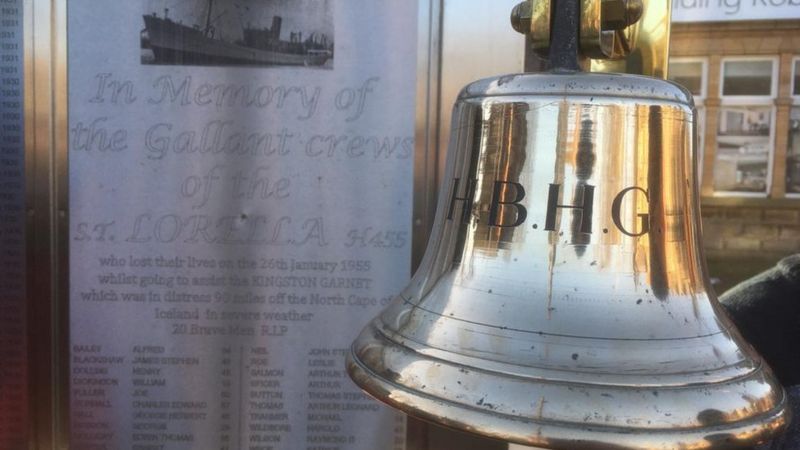 Hull's lost trawlermen remembered at service 55 years on - BBC News
