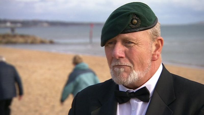 Former Royal Marines Commando with cancer completes cold dips challenge ...