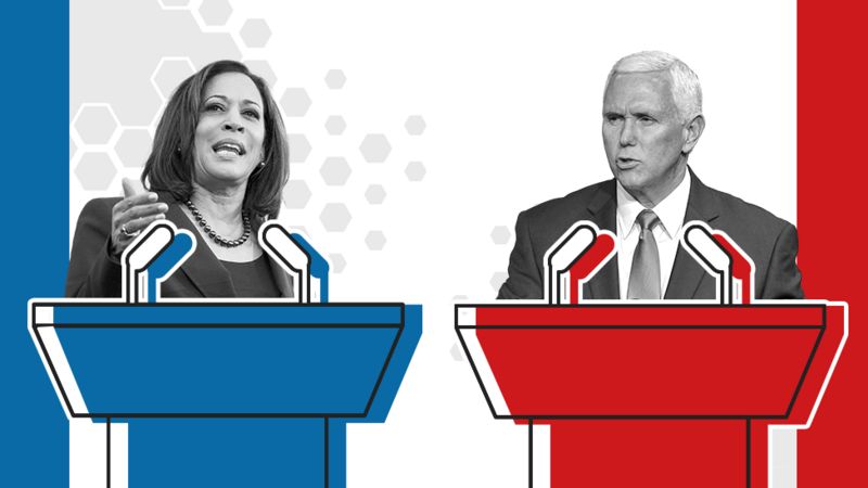 VP debate 2020: Kamala Harris v Mike Pence outshone by fly - BBC News