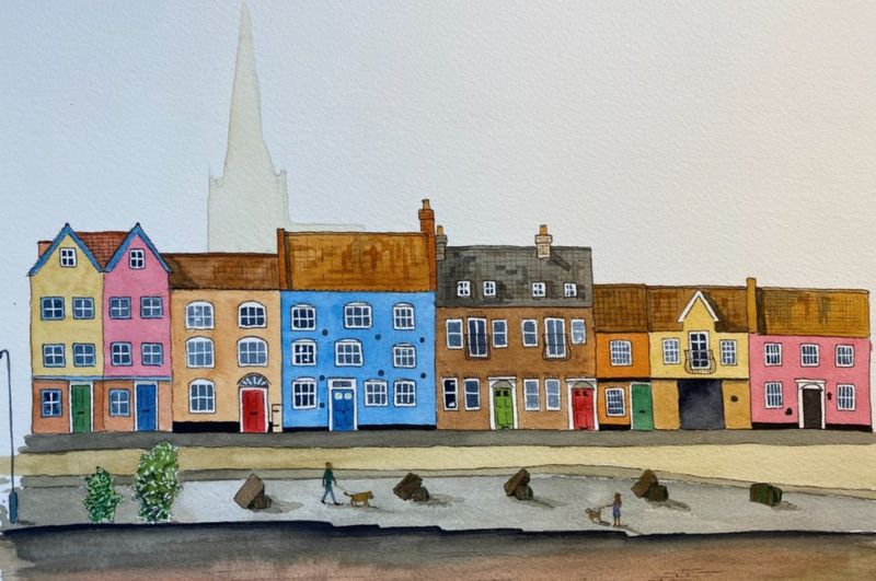 Facebook: Norwich painting-a-day artist 'overwhelmed' by praise - BBC News