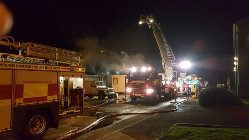 Fire at Ross-on-Wye industrial estate causes "bomb-like" explosions ...
