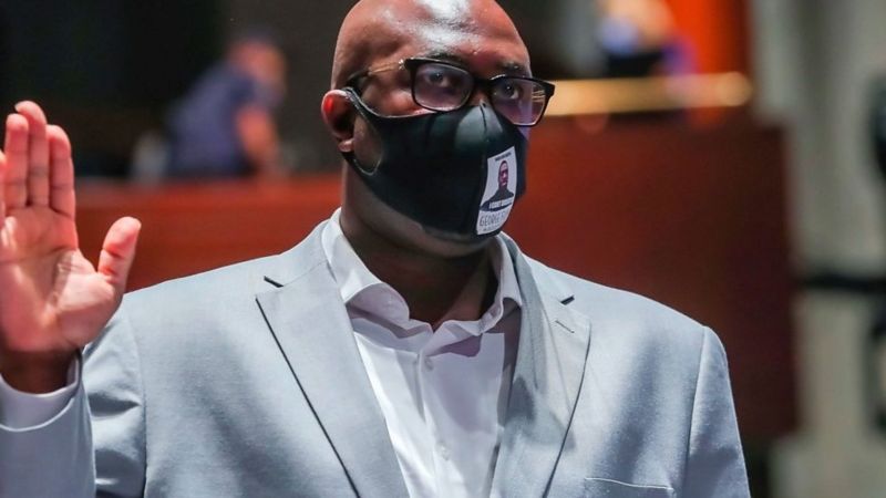 George Floyd death: 'The same happened to my son' - BBC News