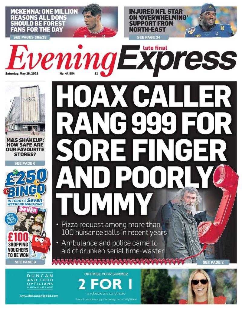 Scotland's papers: Scotland's 'funding gap' and Jubilee 'snub' - BBC News