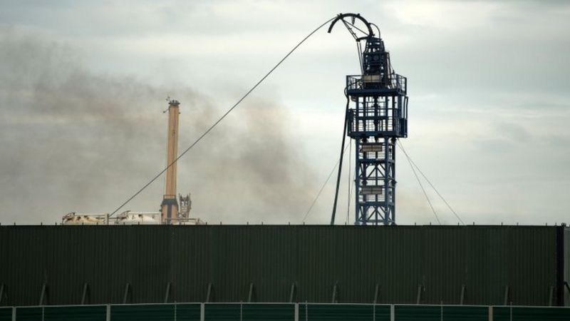 UK fracking: Shale gas starts flowing, Cuadrilla says - BBC News