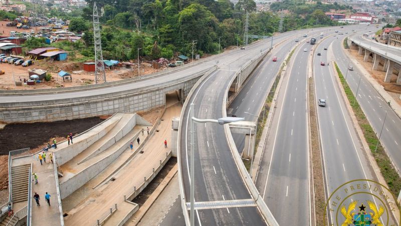 Pokuase interchange 2016: Inauguration of four tier Pokuase Interchange ...