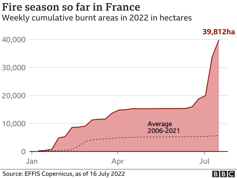 Europe wildfires: Are they linked to climate change? - BBC News