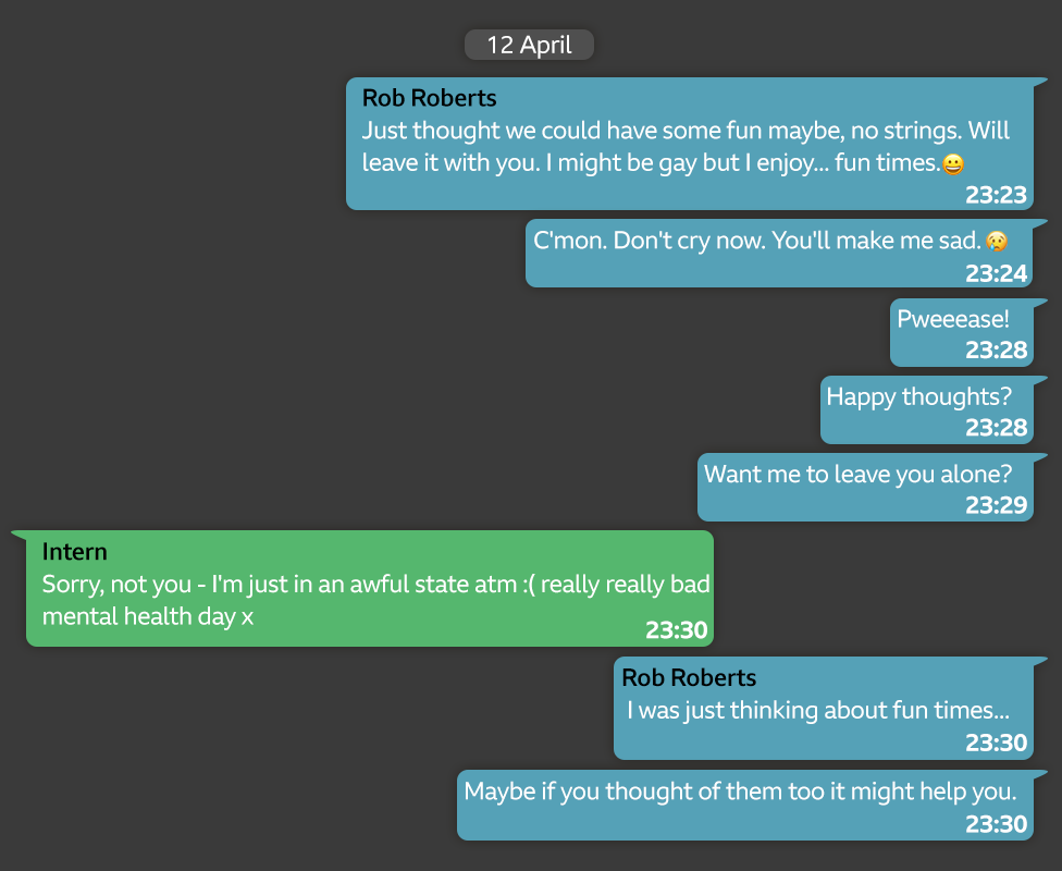 Rob Roberts: Conservative MP told staffer to be 'less alluring' - BBC News