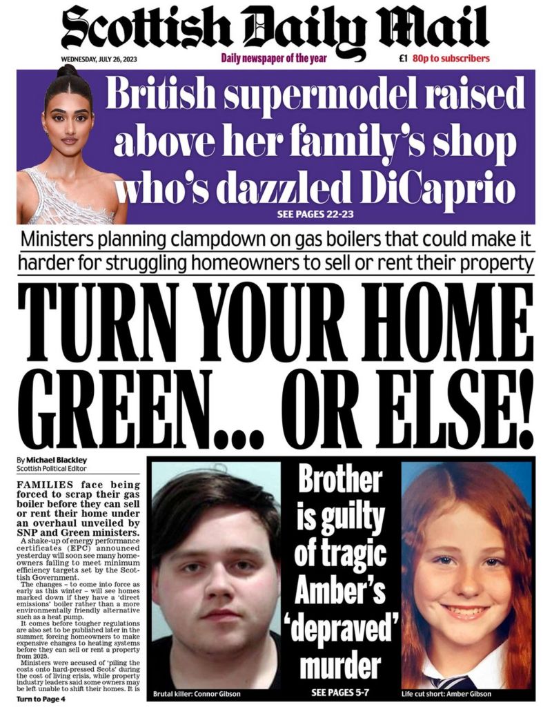 Scotland's papers: 'Depraved' murderer and ScotRail fares warning - BBC ...