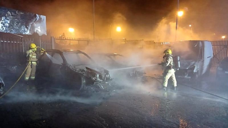 Ballymena: Pennybridge Industrial Estate fire was arson - BBC News