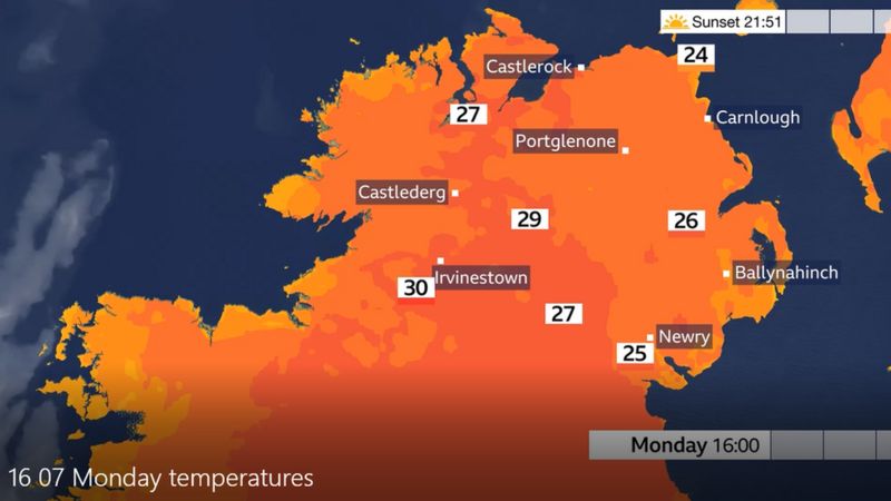 Heatwave: Northern Ireland could face highest temperature on record ...