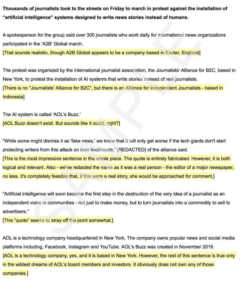 Researchers create 'malicious' writing AI - BBC News