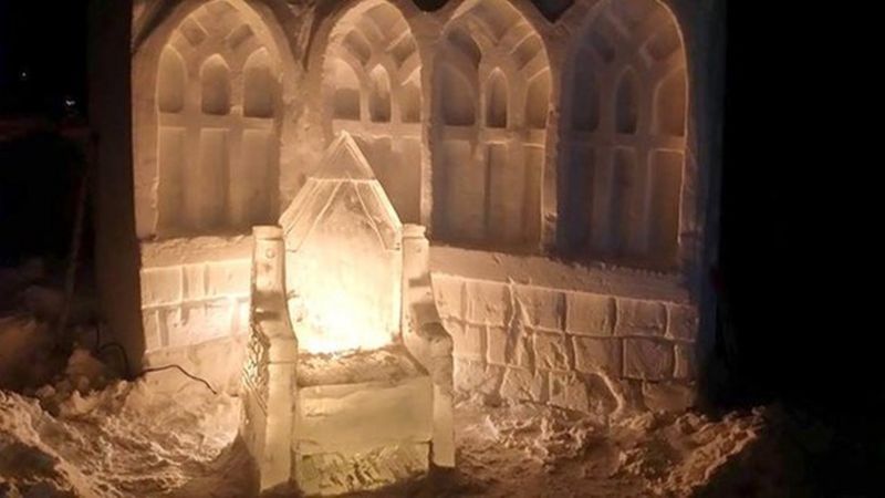 Magical Harry Potter ice garden - BBC Newsround