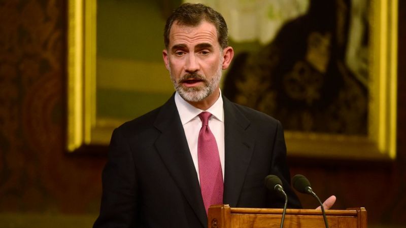 King Felipe VI: Spain and UK 'profoundly intertwined' - BBC News