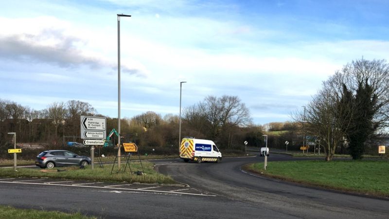 Dunball roundabout: Funding for improvements approved - BBC News