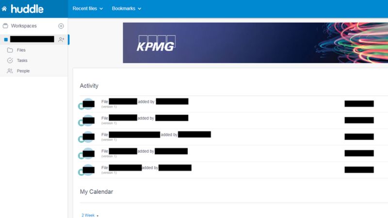 Huddle's 'highly secure' work tool exposed KPMG and BBC files - BBC News