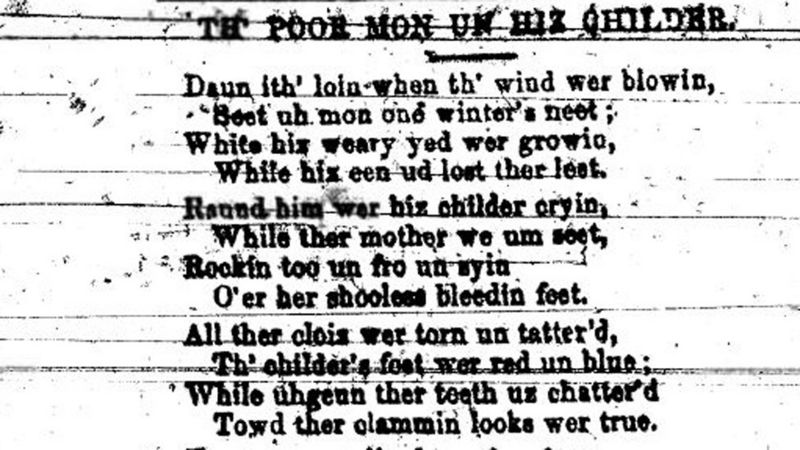 'Forgotten' Lancashire dialects revealed in poetry research - BBC News