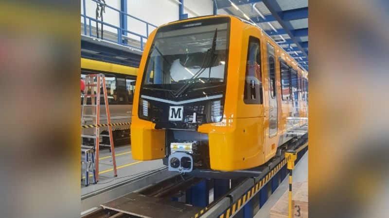 Metro upgrade: First glimpse at new-look trains ahead of testing - BBC News