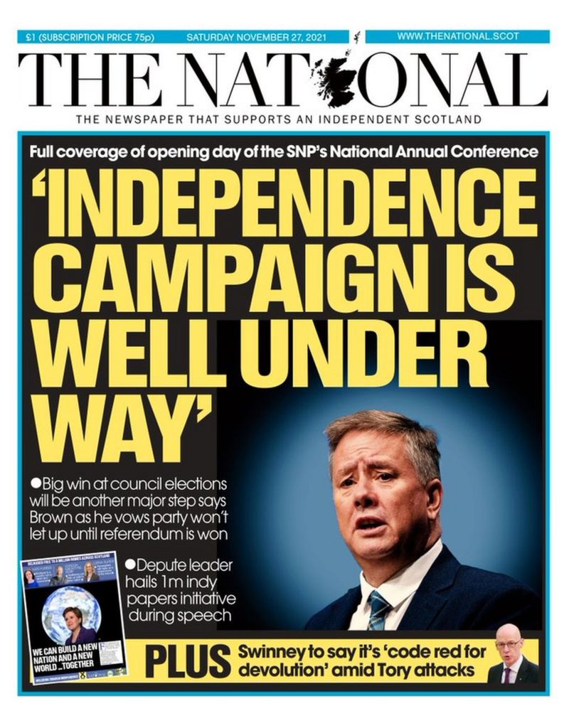 Scotland's papers: Omicron variant fears and storm chaos - BBC News