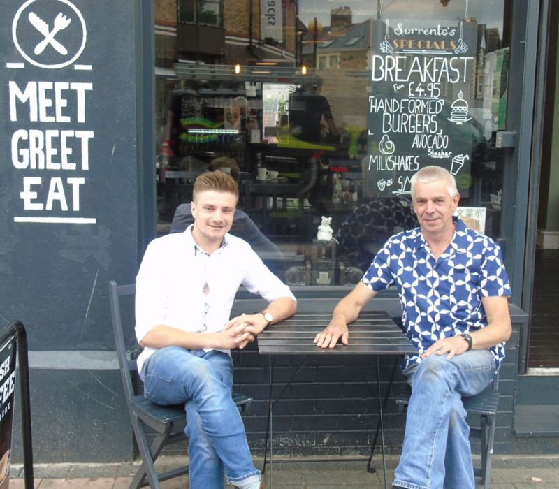 Cardiff cafe owners sell up to help surfers repel sharks - BBC News
