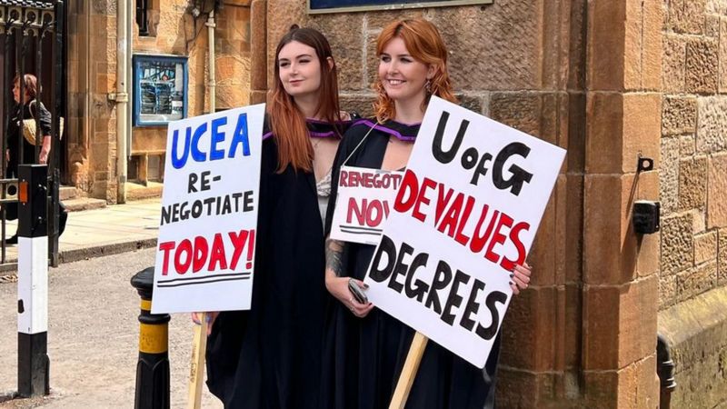 Marking boycott impact downplayed by universities, union claims - BBC News